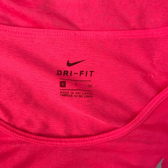 Nike | Tops | Mike Drifit Pink Sheer | Poshmark